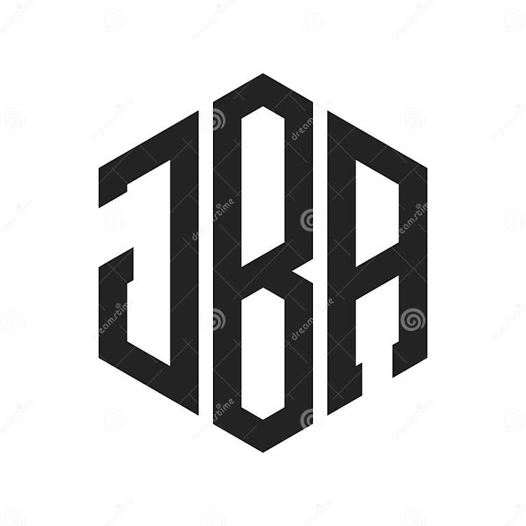 JBA Logo Design. Initial Letter JBA Monogram Logo Using Hexagon Shape ...