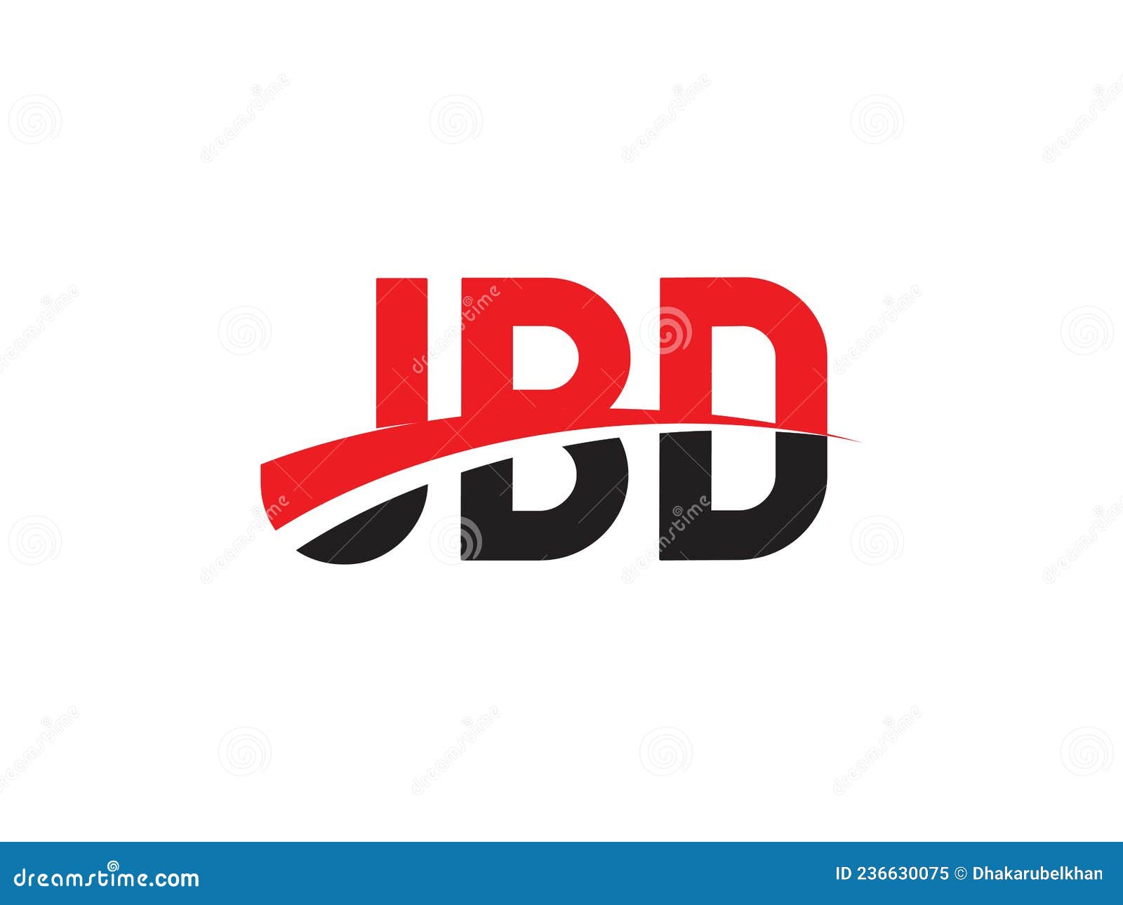JBD Letter Initial Logo Design Vector Illustration Stock Vector ...