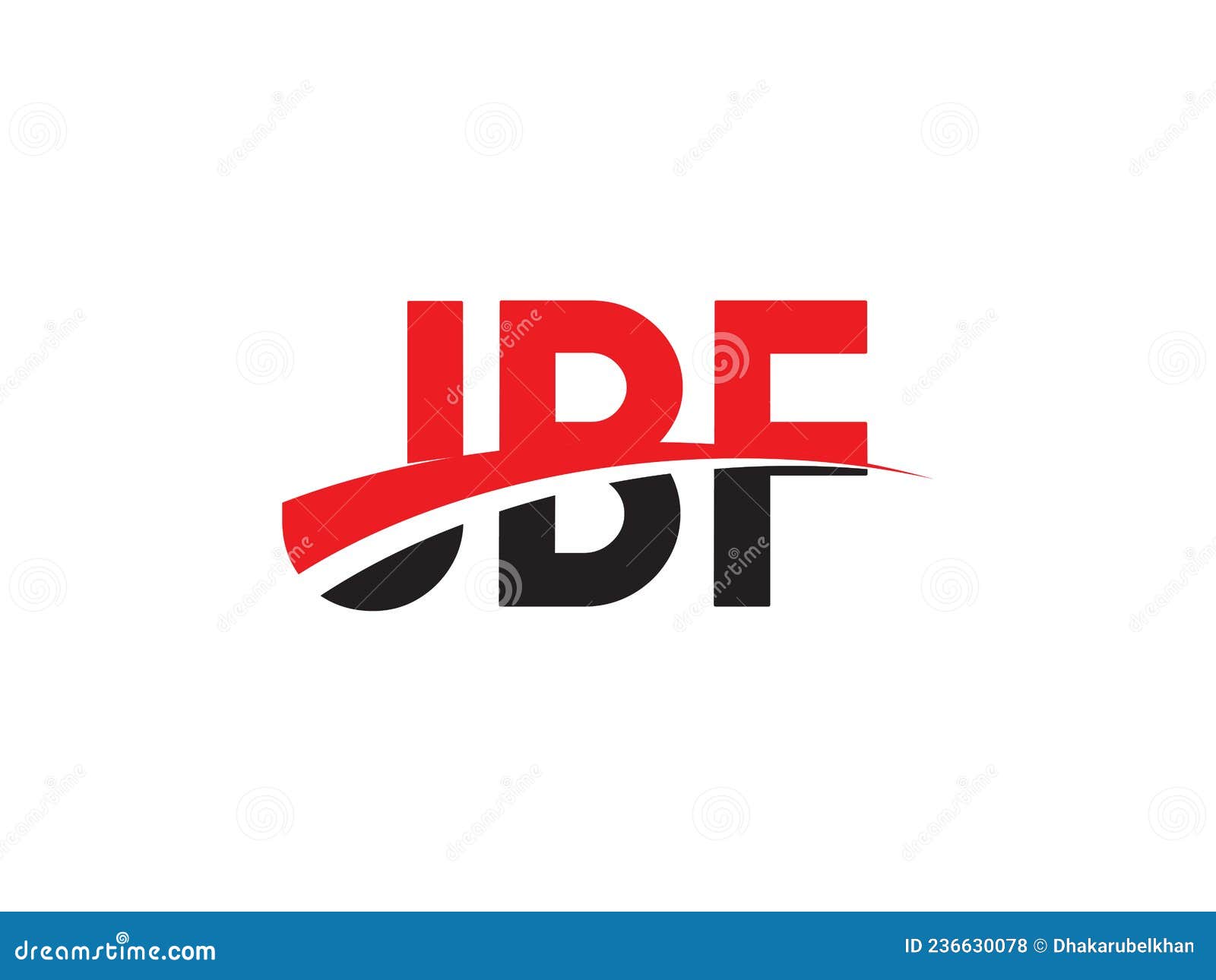 JBF Letter Initial Logo Design Vector Illustration Stock Vector ...