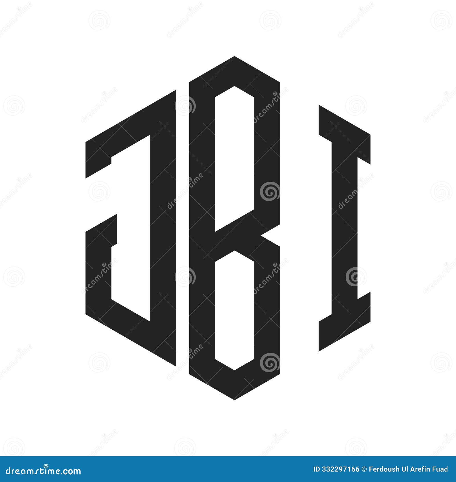 JBI Logo Design. Initial Letter JBI Monogram Logo Using Hexagon Shape ...