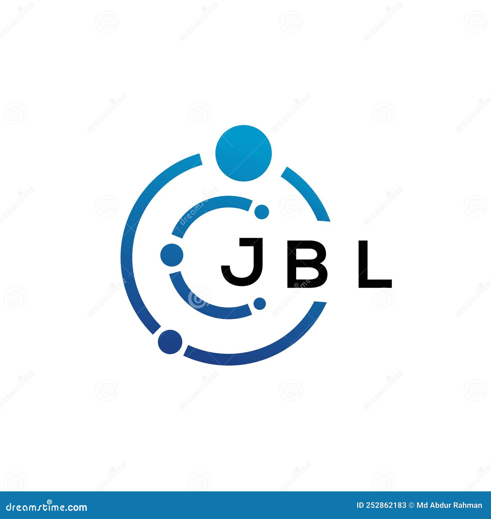 JBL Letter Technology Logo Design On White Background. JBL Creative ...
