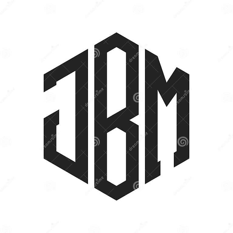 JBM Logo Design. Initial Letter JBM Monogram Logo Using Hexagon Shape ...
