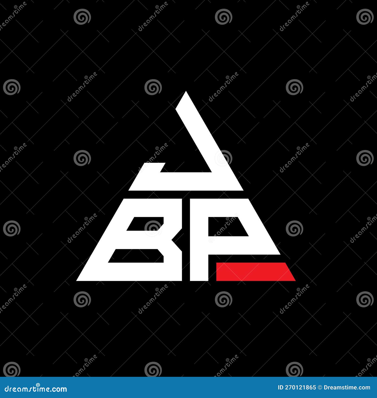 JBP Triangle Letter Logo Design with Triangle Shape. JBP Triangle Logo ...