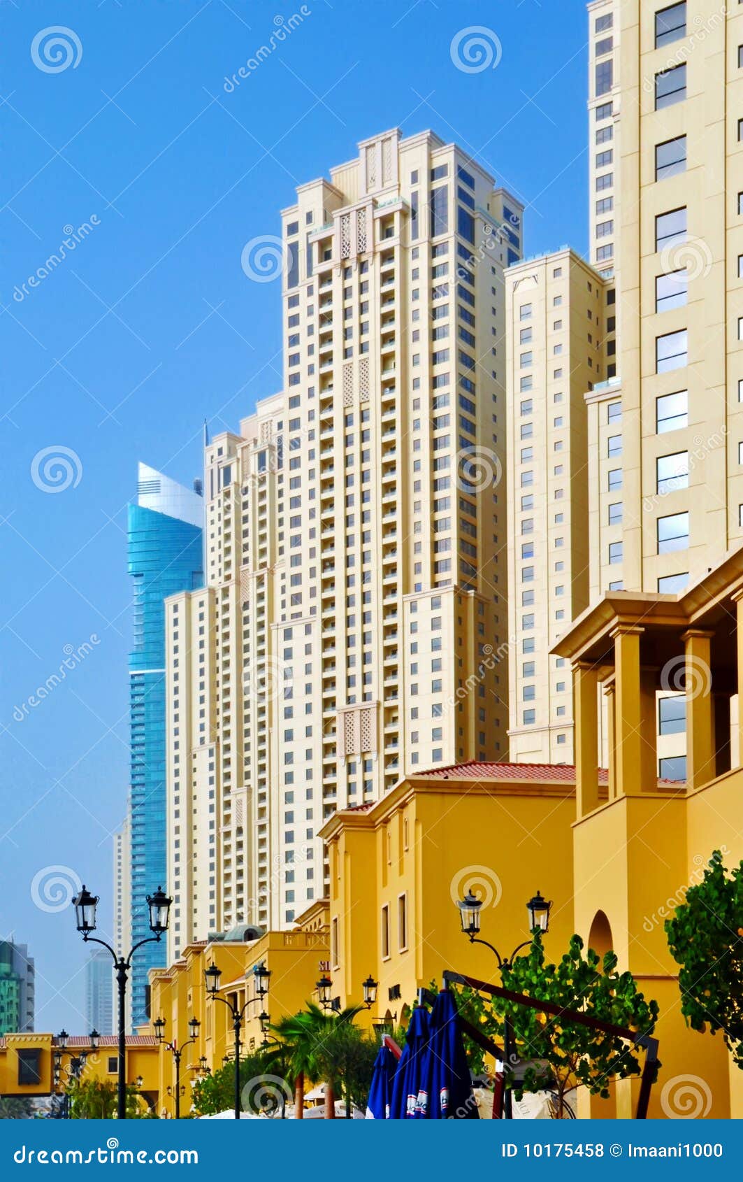 JBR Residential Buildings stock photo. Image of middle - 10175458