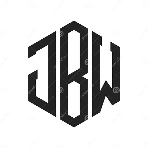 JBW Logo Design. Initial Letter JBW Monogram Logo Using Hexagon Shape ...