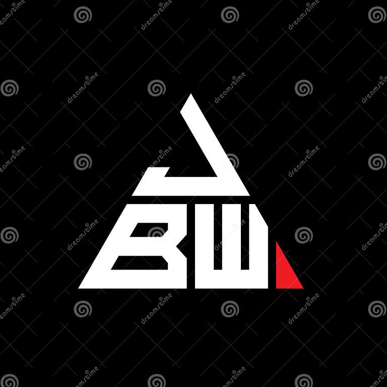JBW Triangle Letter Logo Design with Triangle Shape. JBW Triangle Logo ...