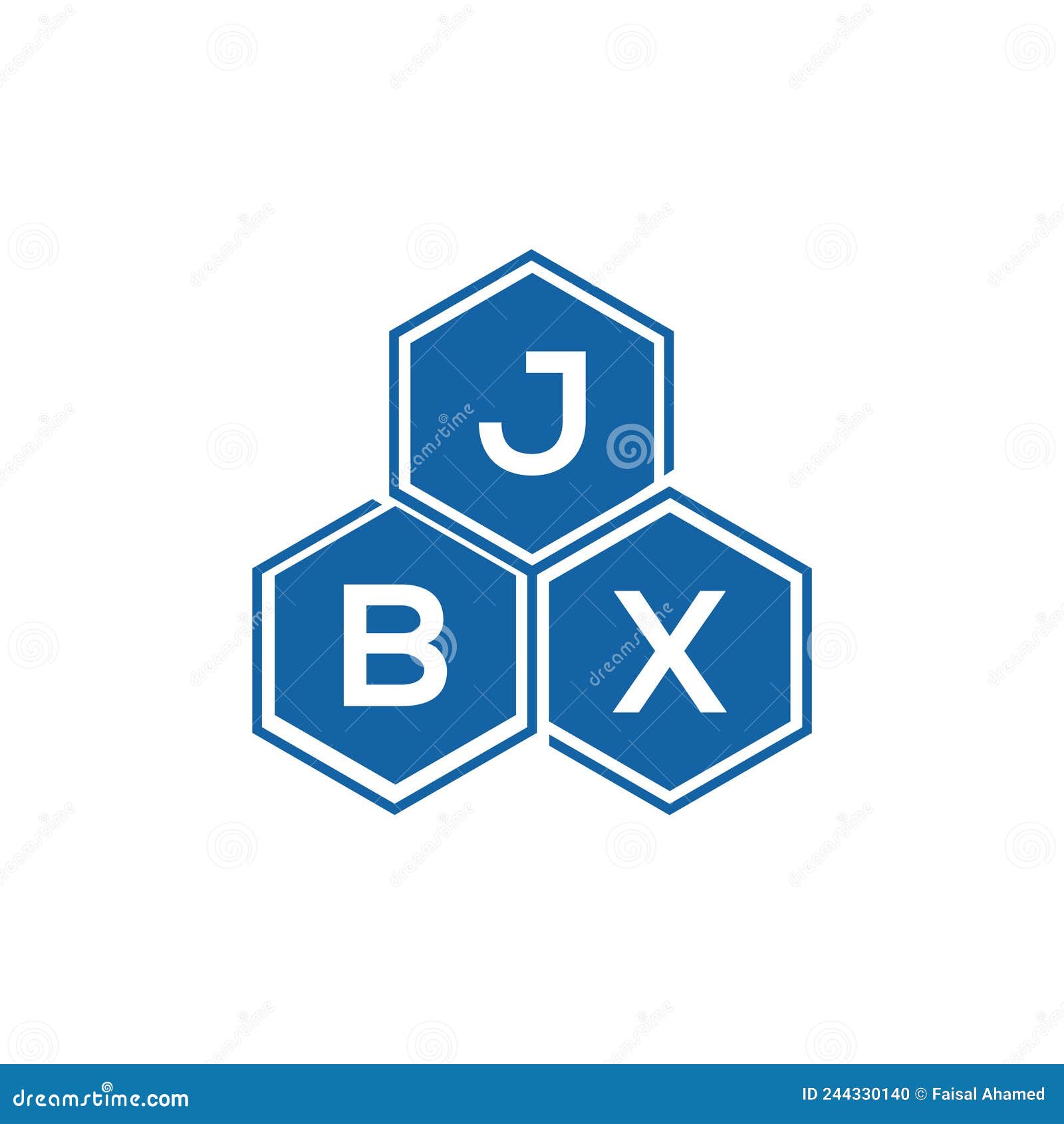 JBX Letter Logo Design on White Background.JBX Creative Initials Letter ...