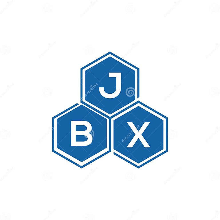 JBX Letter Logo Design on White Background.JBX Creative Initials Letter ...