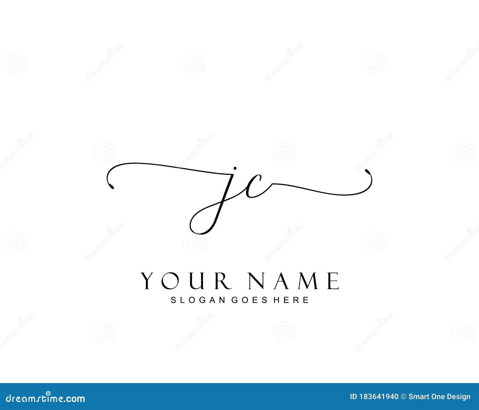 Initial JC Signature Logo Template Vector Stock Vector - Illustration ...