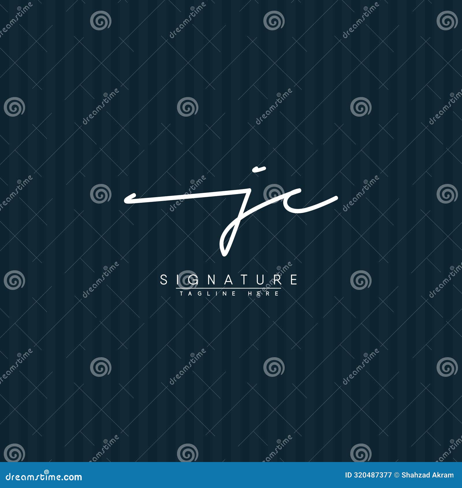 JC Initial Letter Signature Logo Template - Handwritten Vector Logo ...