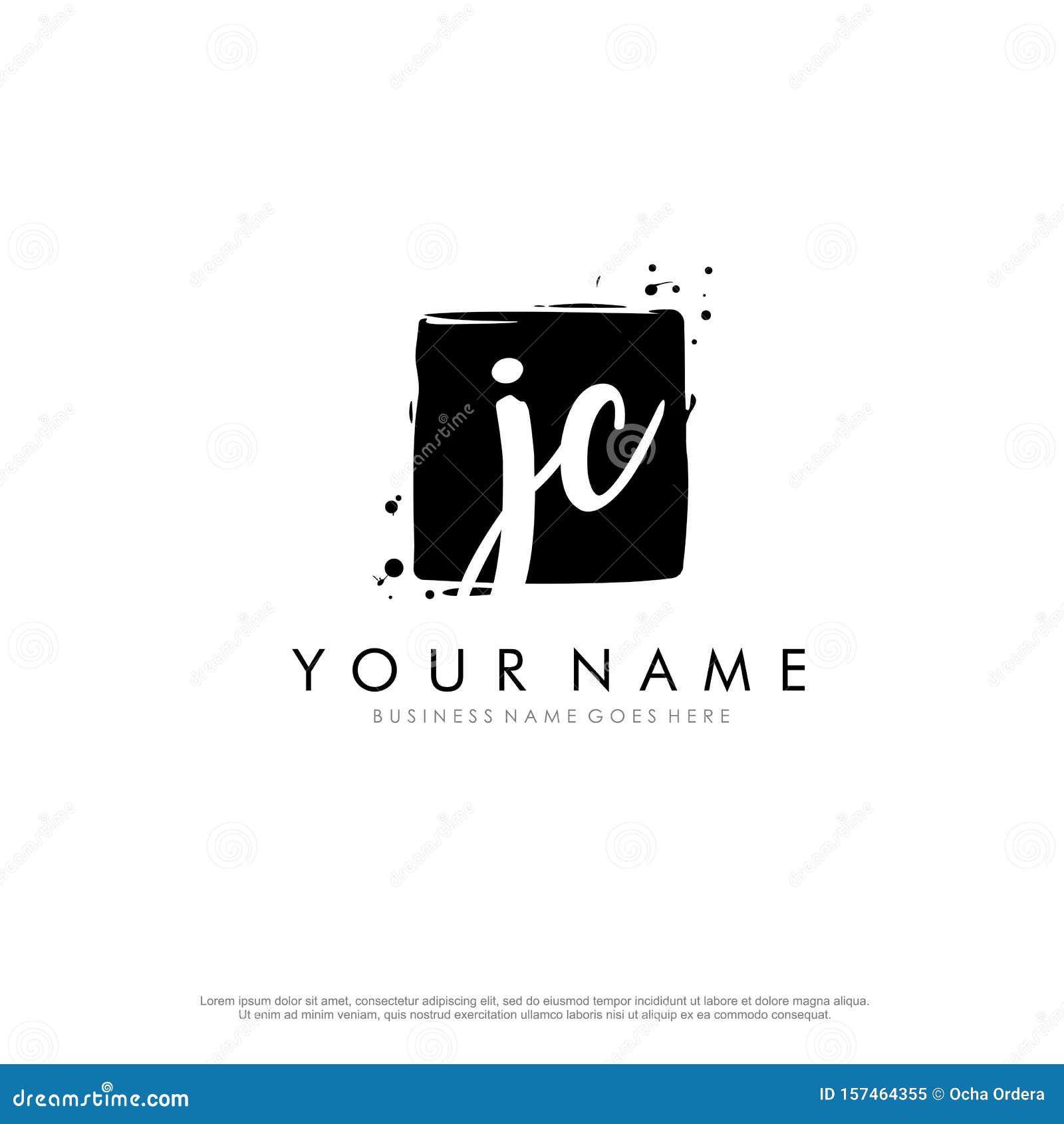 JC Initial Square Logo Template Vector. a Logo Design for Company and ...