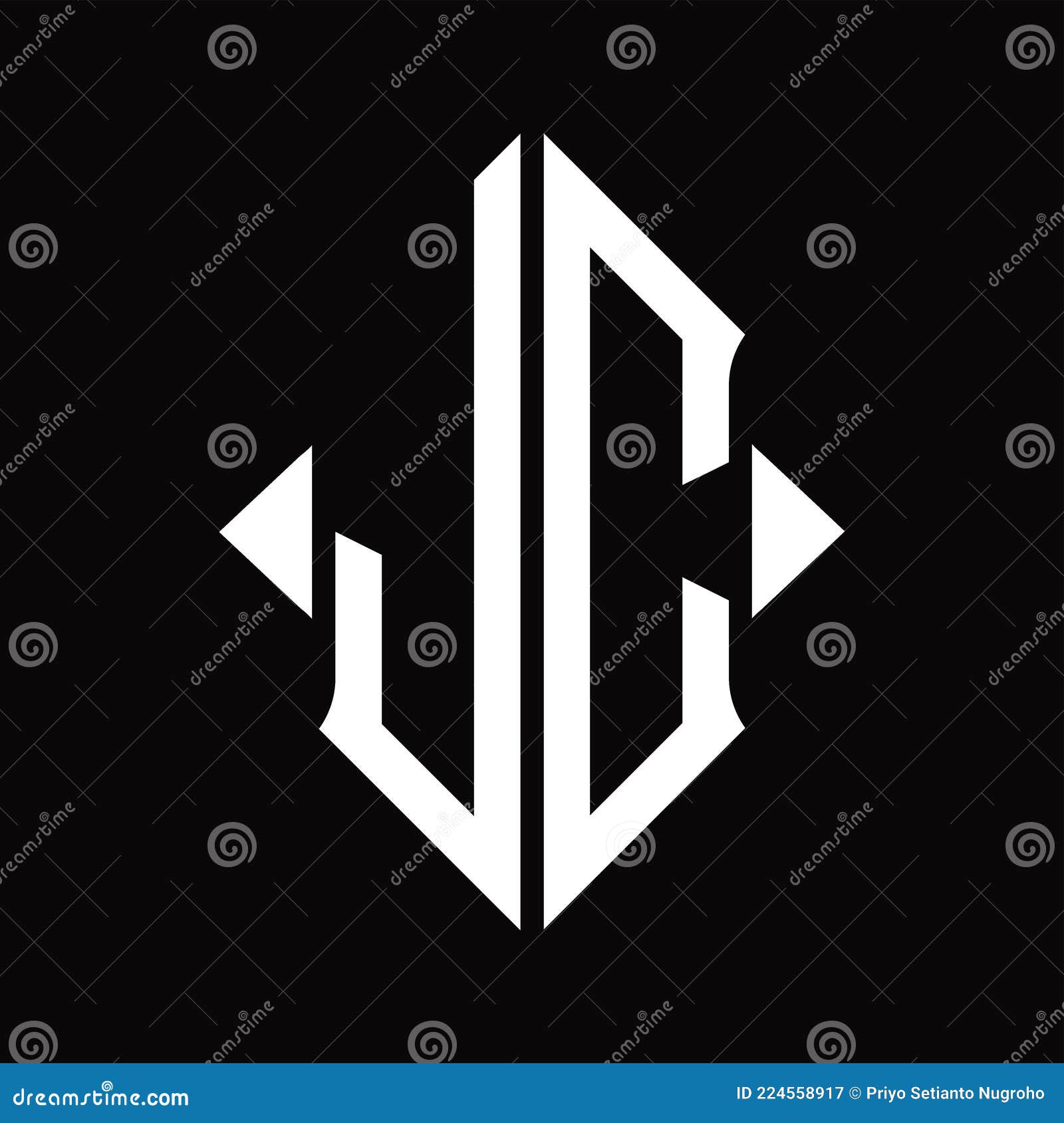 JC Logo Monogram with Shield Shape Isolated Design Template Stock ...