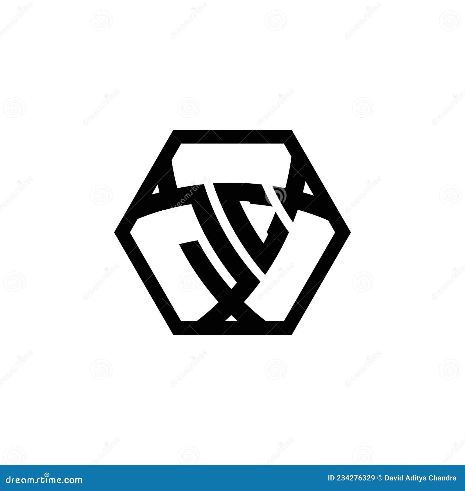 JC Logo Monogram Triangle Shield Hexagonal Style Stock Vector ...