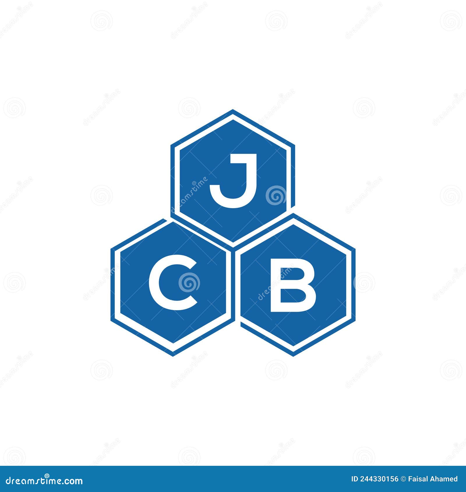 JCB Letter Logo Design on White Background.JCB Creative Initials Letter ...