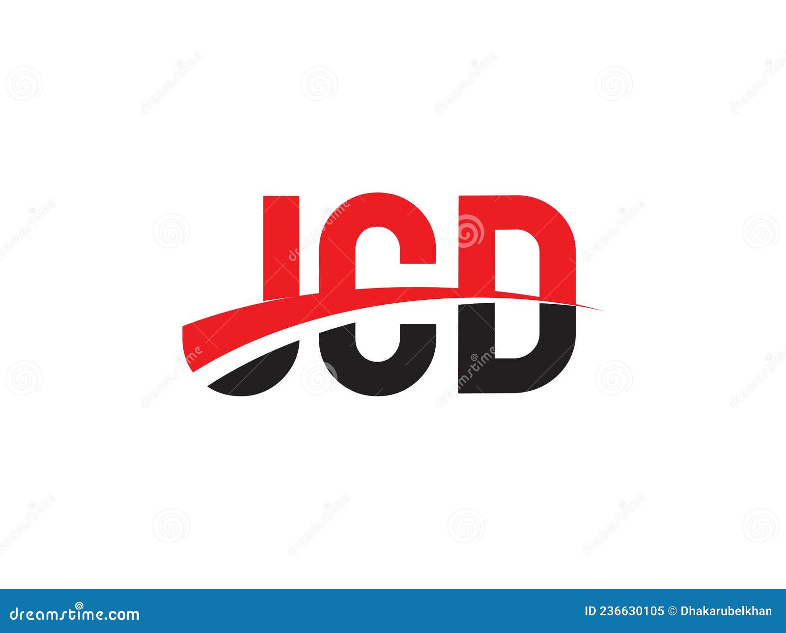 JCD Letter Initial Logo Design Vector Illustration Stock Vector ...