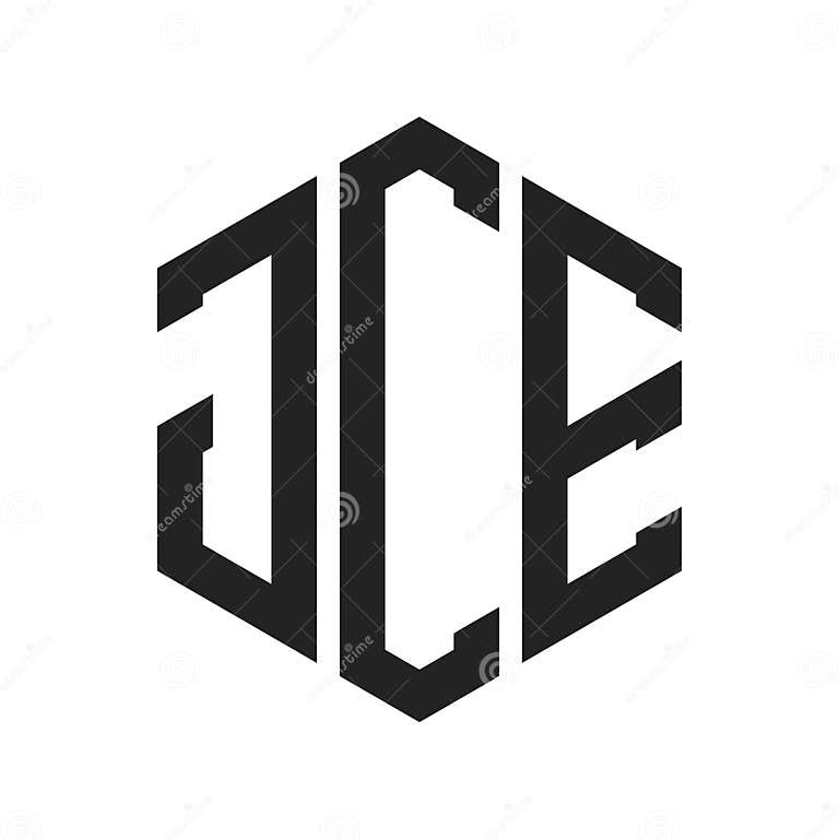 JCE Logo Design. Initial Letter JCE Monogram Logo Using Hexagon Shape ...