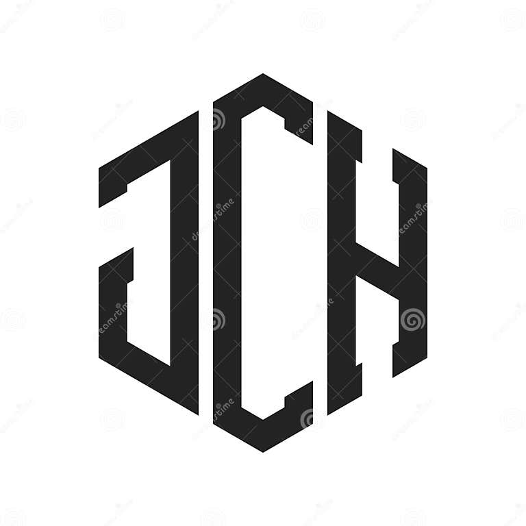 JCH Logo Design. Initial Letter JCH Monogram Logo Using Hexagon Shape ...