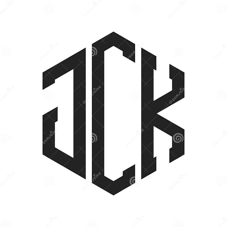 JCK Logo Design. Initial Letter JCK Monogram Logo Using Hexagon Shape ...