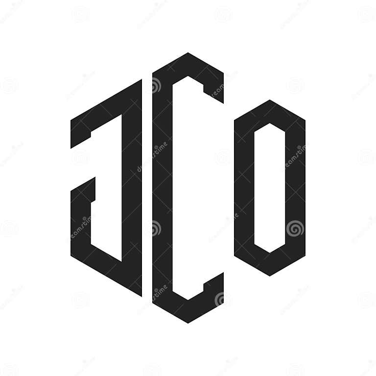JCO Logo Design. Initial Letter JCO Monogram Logo Using Hexagon Shape ...