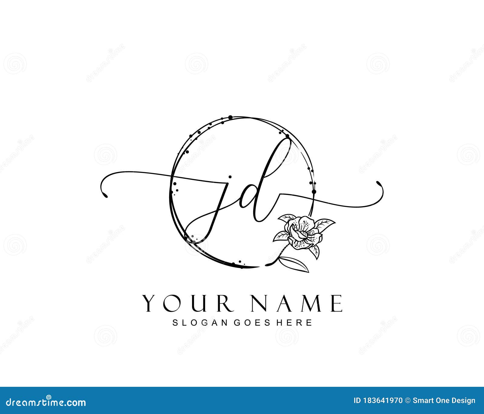 Initial JD Signature Logo Template Vector Stock Vector - Illustration ...