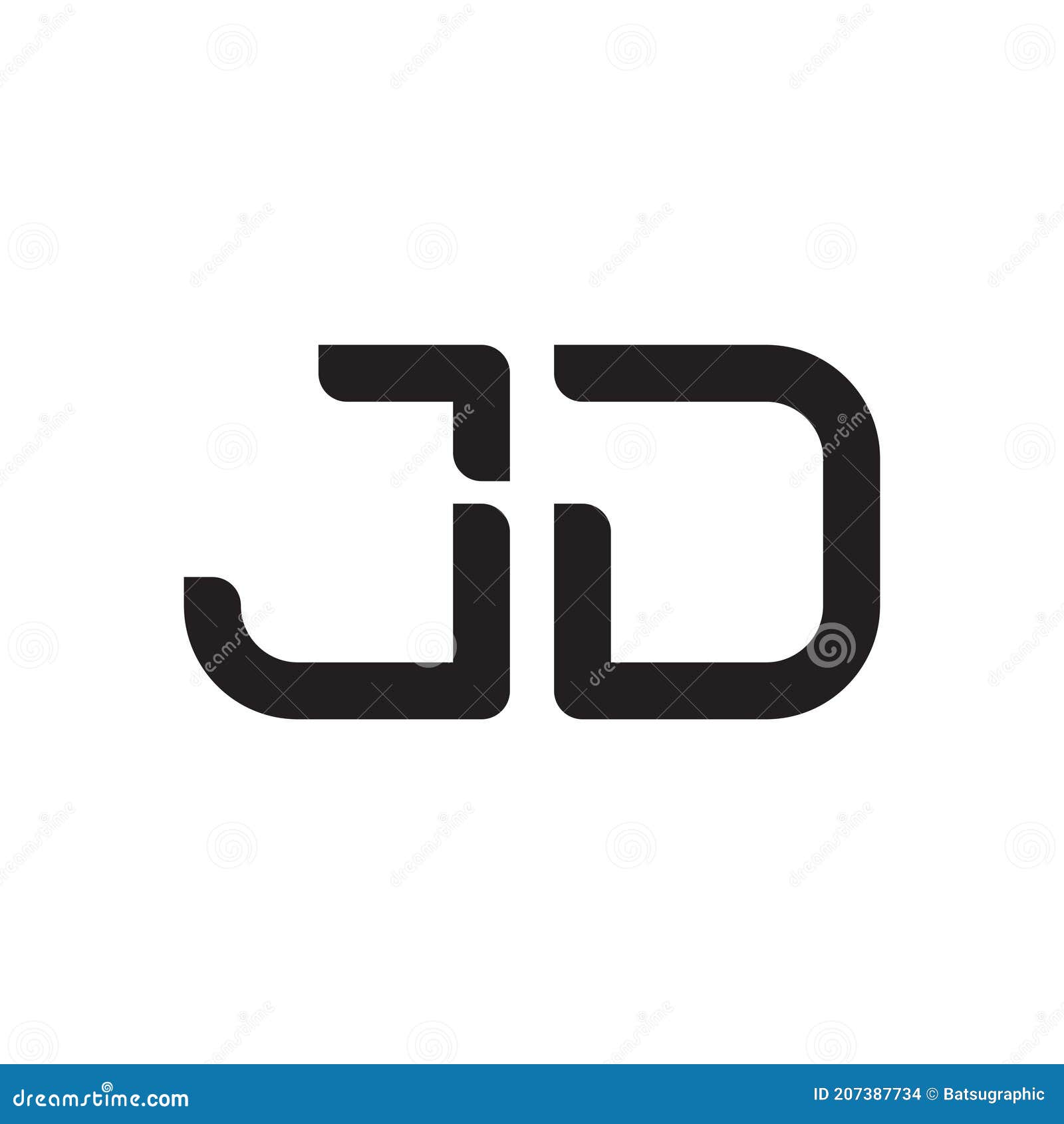 Jd Initial Letter Vector Logo Icon Stock Vector - Illustration of ...
