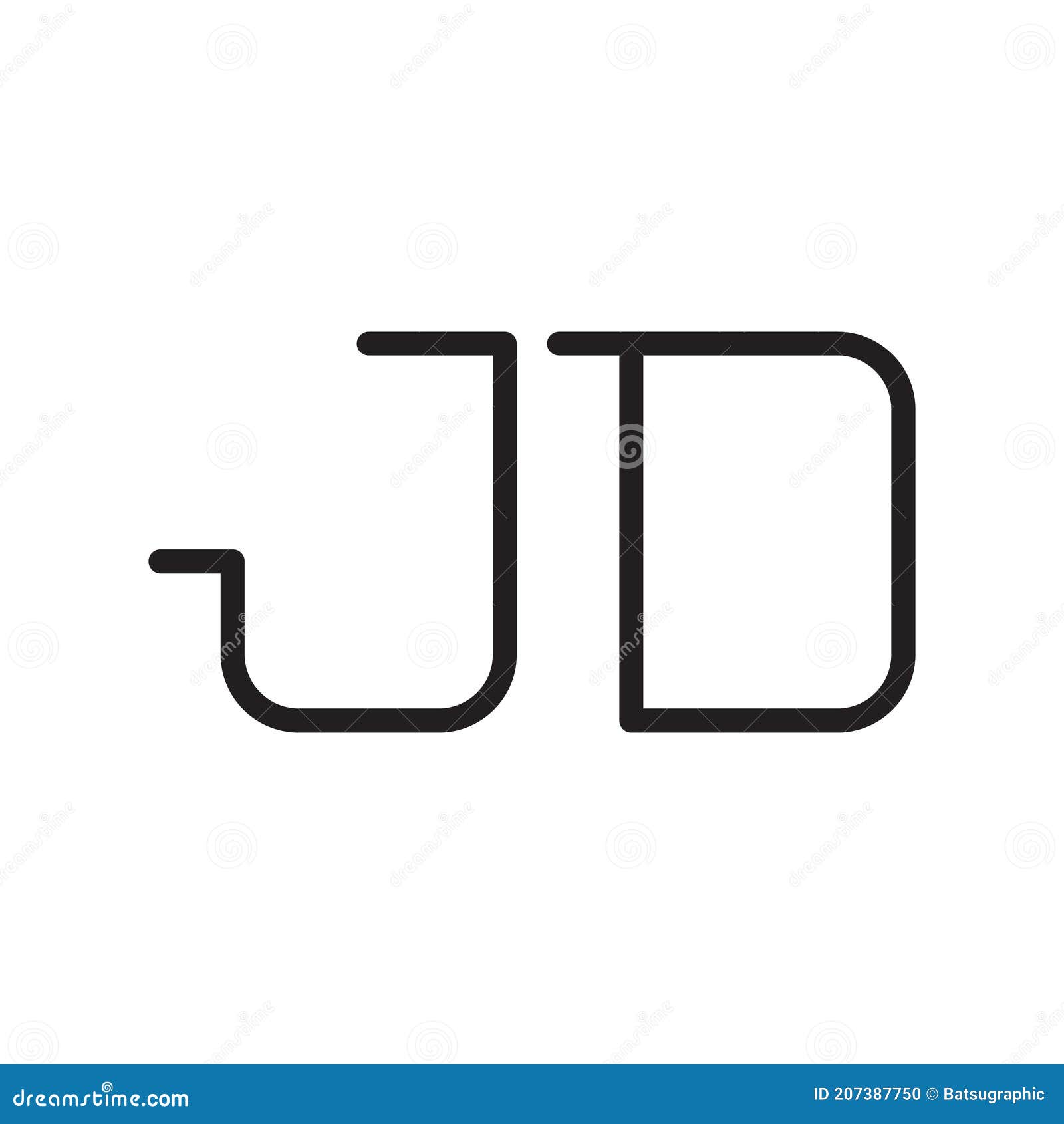 Jd Initial Letter Vector Logo Icon Stock Vector - Illustration of ...