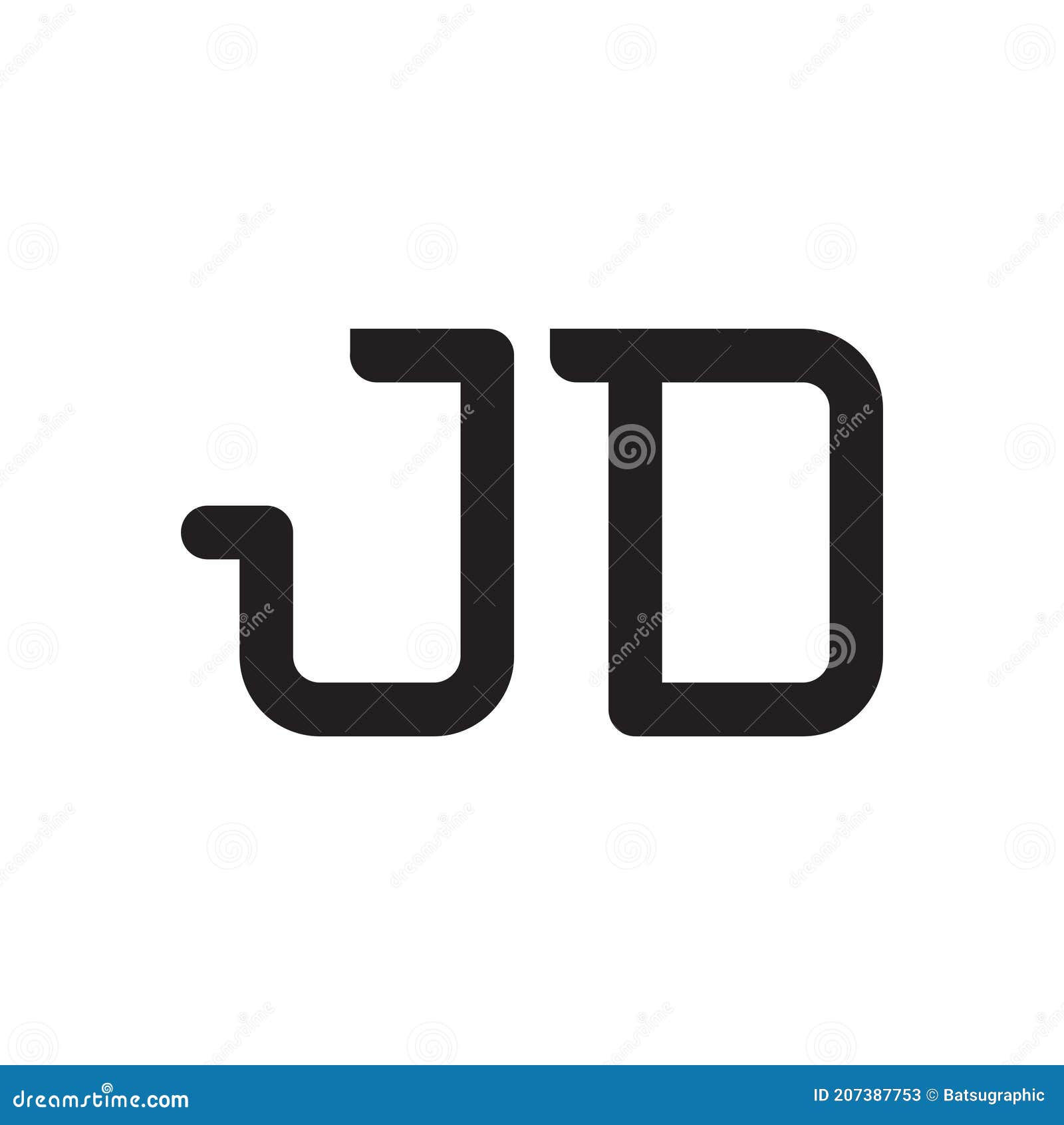 Jd Initial Letter Vector Logo Icon Stock Vector - Illustration of ...