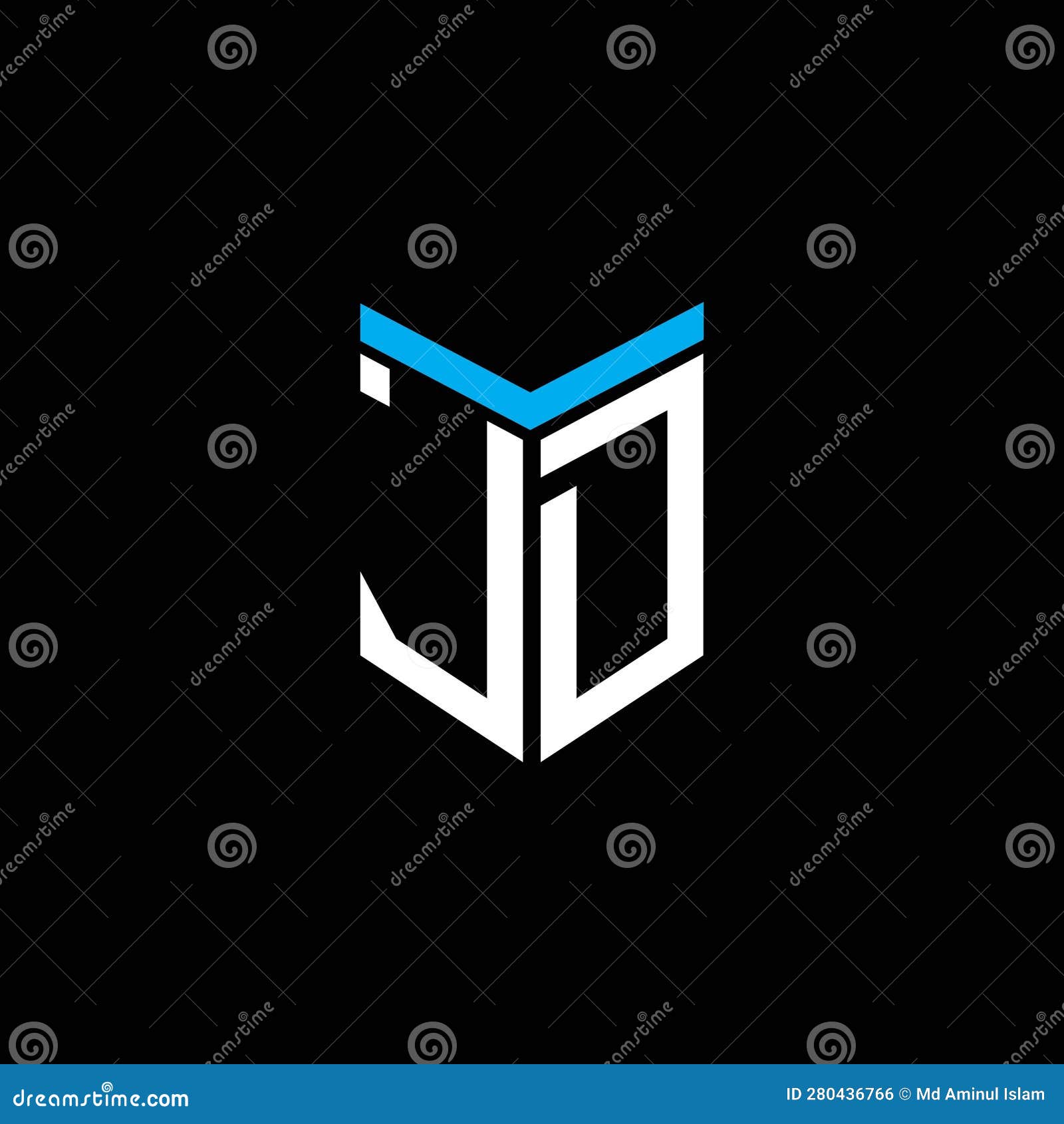 JD Letter Logo Creative Design with Vector Graphic Stock Vector ...