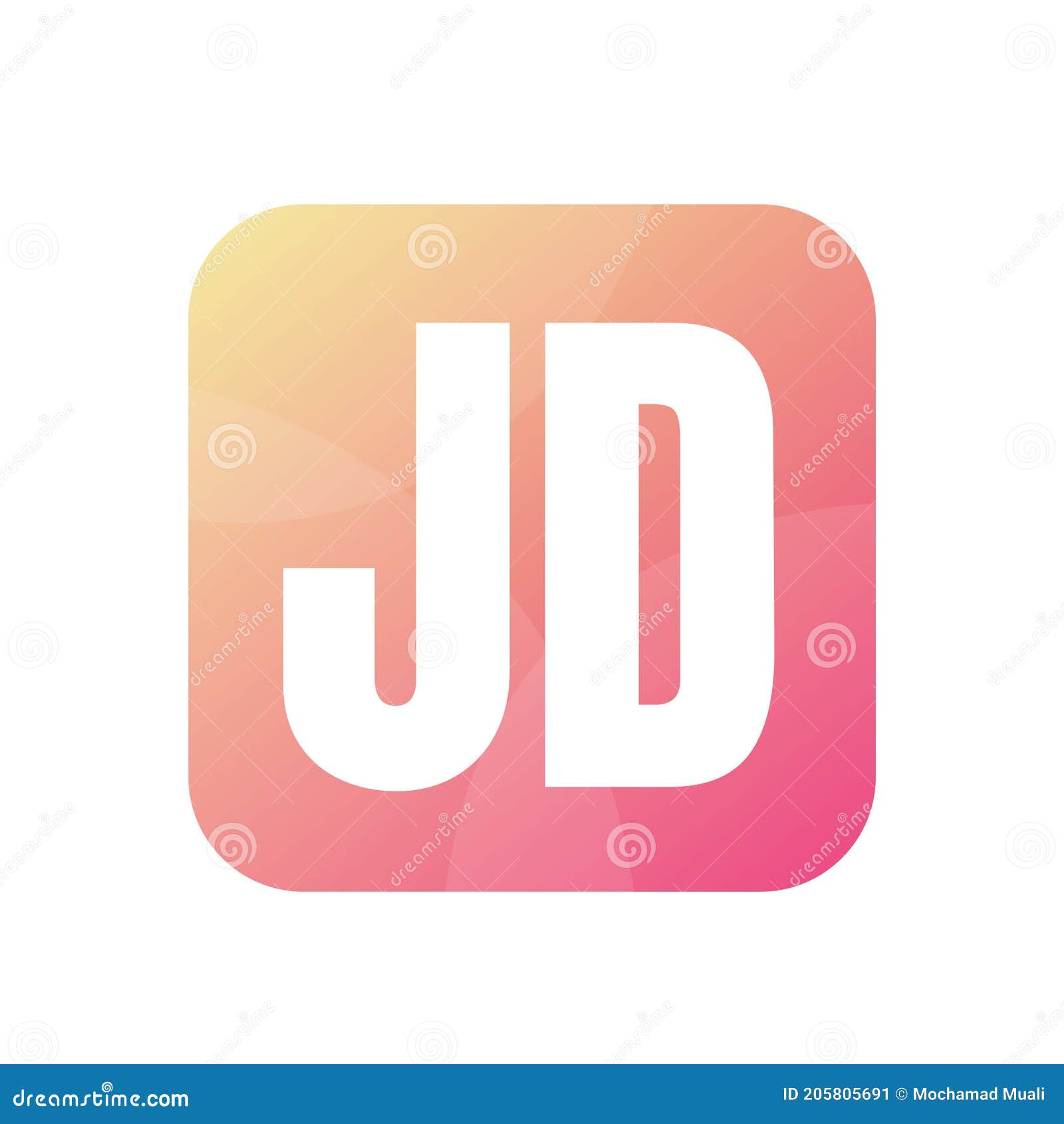 JD Letter Logo Design with Simple Style Stock Vector - Illustration of ...