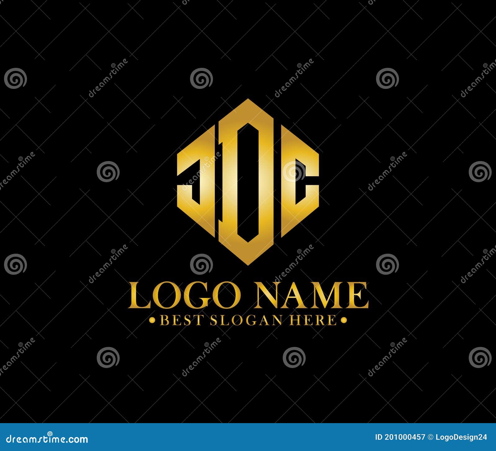 JDC Diamond Alphabet Logo Design Concept Stock Vector - Illustration of ...