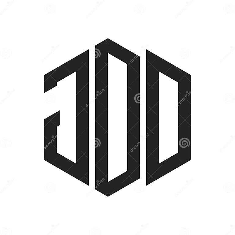 JDD Logo Design. Initial Letter JDD Monogram Logo Using Hexagon Shape ...