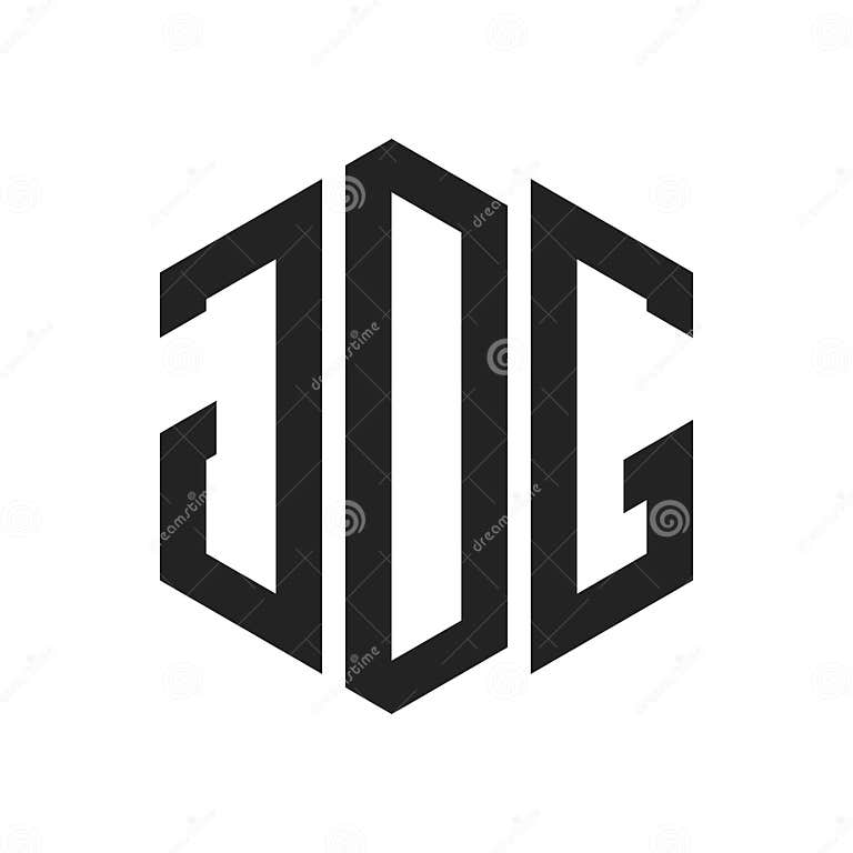 JDG Logo Design. Initial Letter JDG Monogram Logo Using Hexagon Shape ...