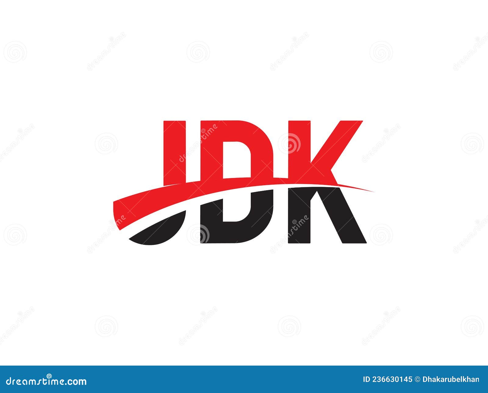 JDK Letter Initial Logo Design Vector Illustration Stock Vector ...