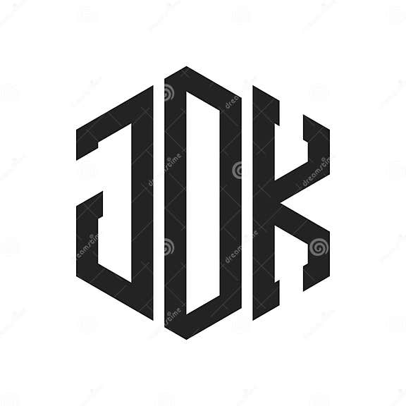 JDK Logo Design. Initial Letter JDK Monogram Logo Using Hexagon Shape ...