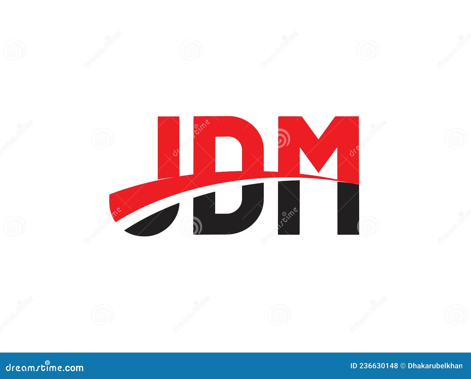 JDM Letter Initial Logo Design Vector Illustration | CartoonDealer.com ...