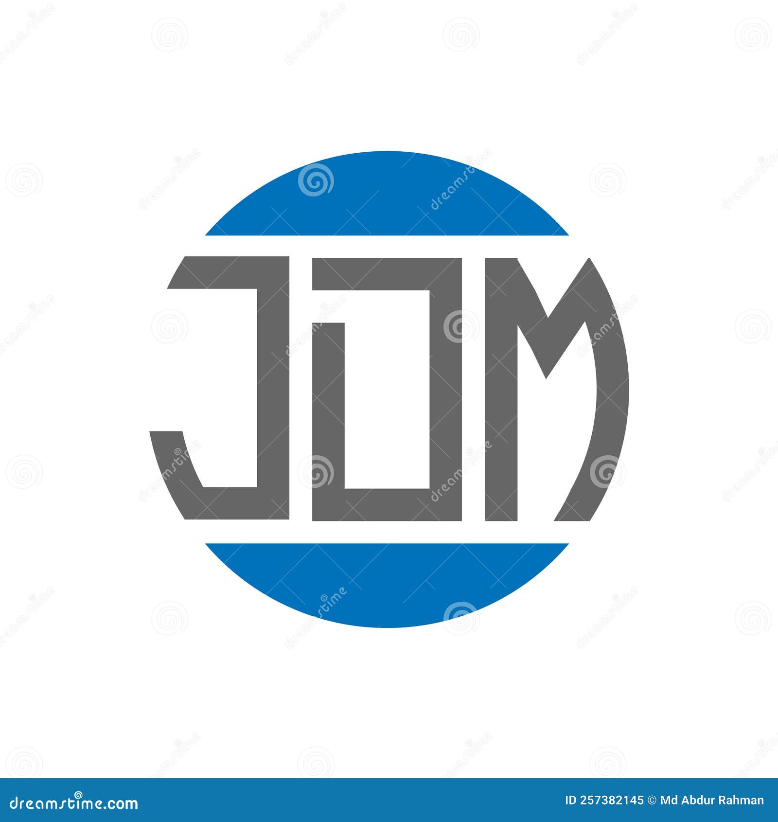 JDM Letter Logo Design on White Background. JDM Creative Initials ...