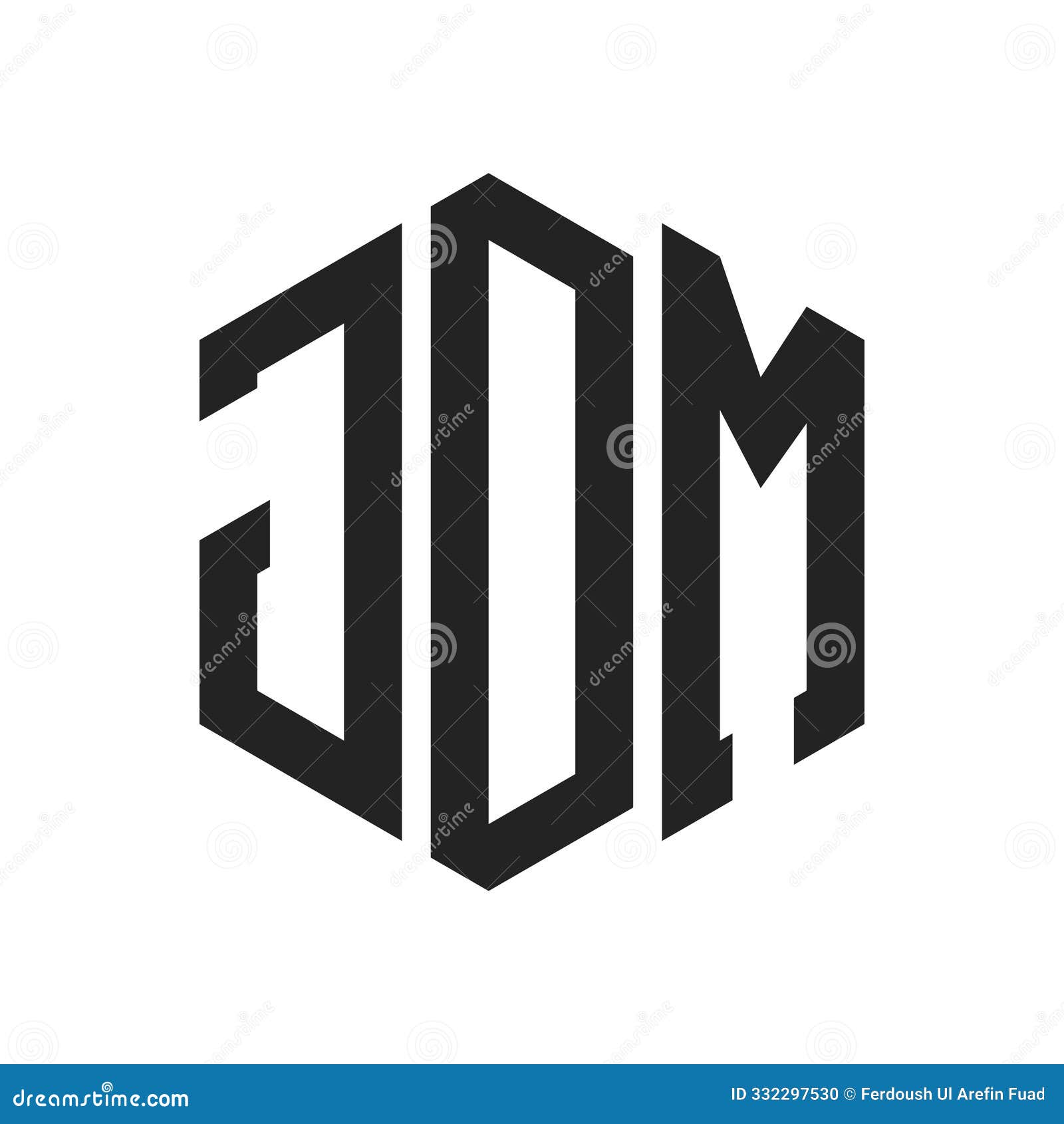 JDM Logo Design. Initial Letter JDM Monogram Logo Using Hexagon Shape ...