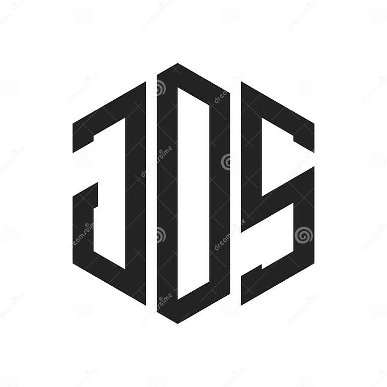 JDS Logo Design. Initial Letter JDS Monogram Logo Using Hexagon Shape ...