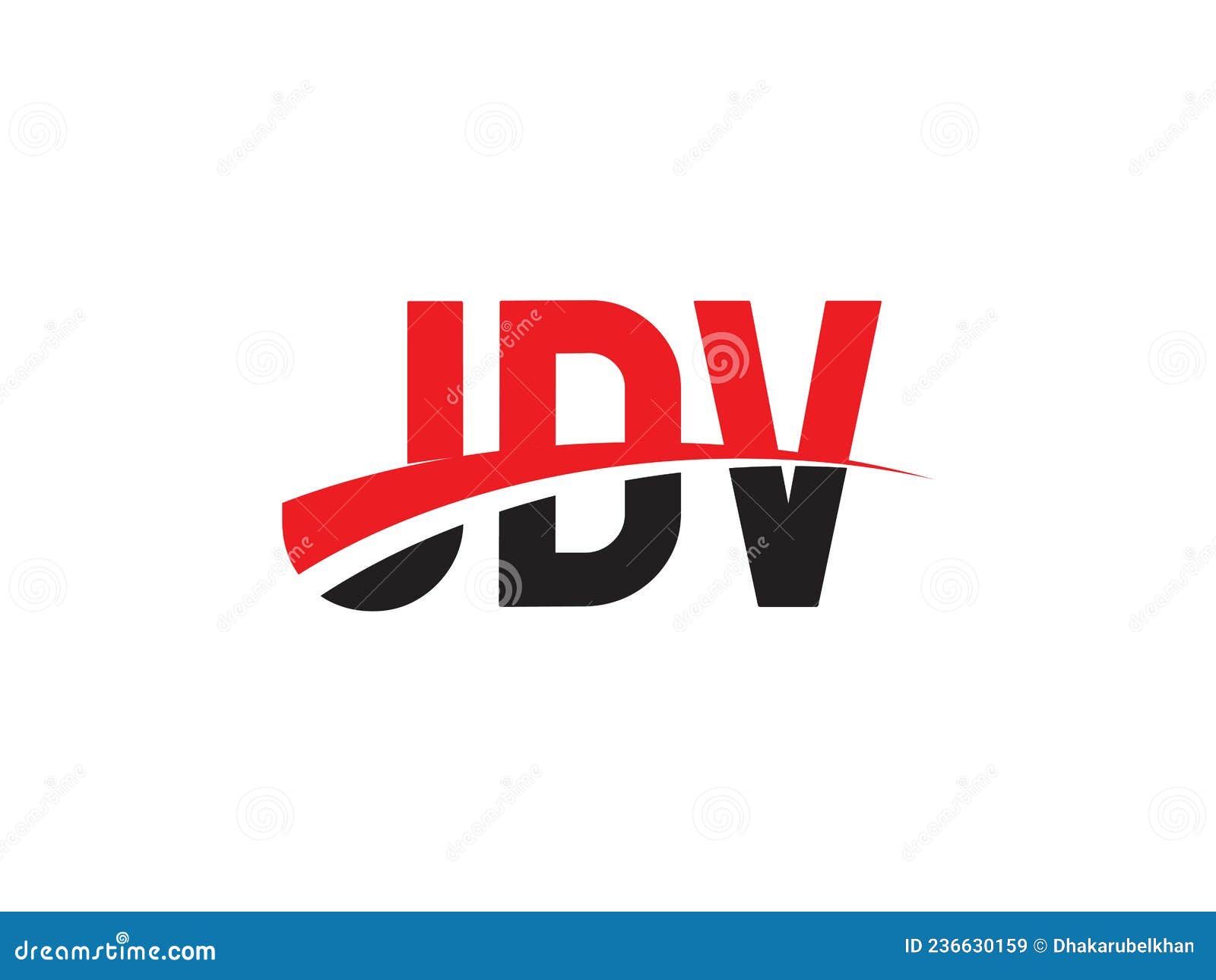JDV Letter Initial Logo Design Vector Illustration Stock Vector ...