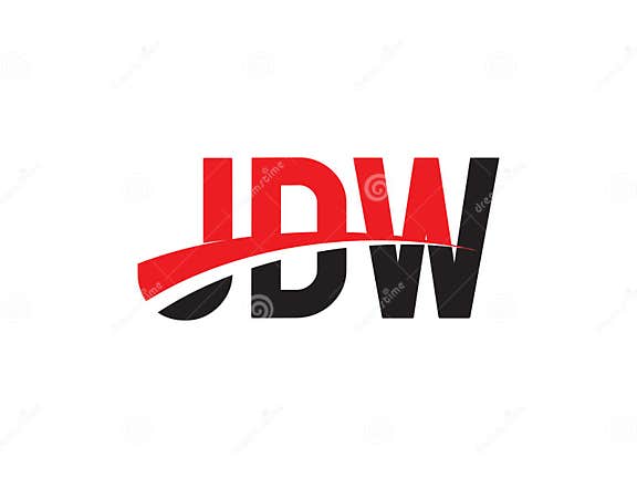 JDW Letter Initial Logo Design Vector Illustration Stock Vector ...