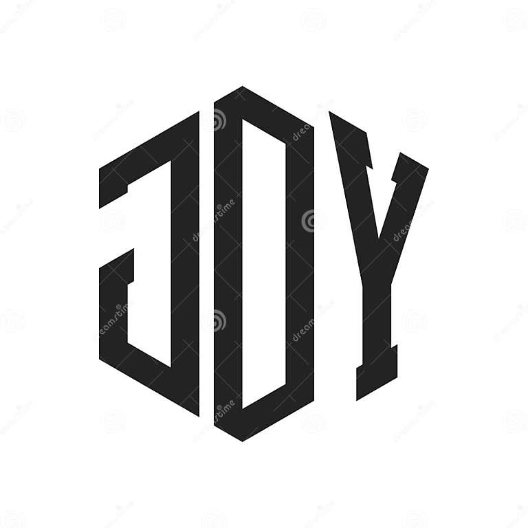 JDY Logo Design. Initial Letter JDY Monogram Logo Using Hexagon Shape ...