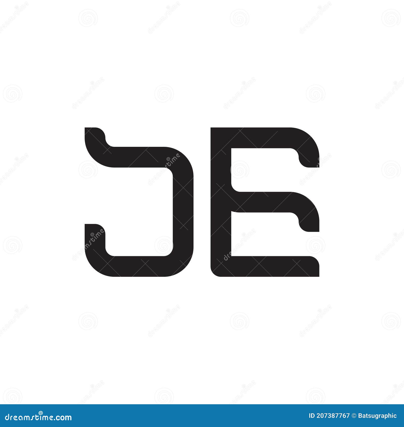 Je Initial Letter Vector Logo Icon Stock Vector - Illustration of ...