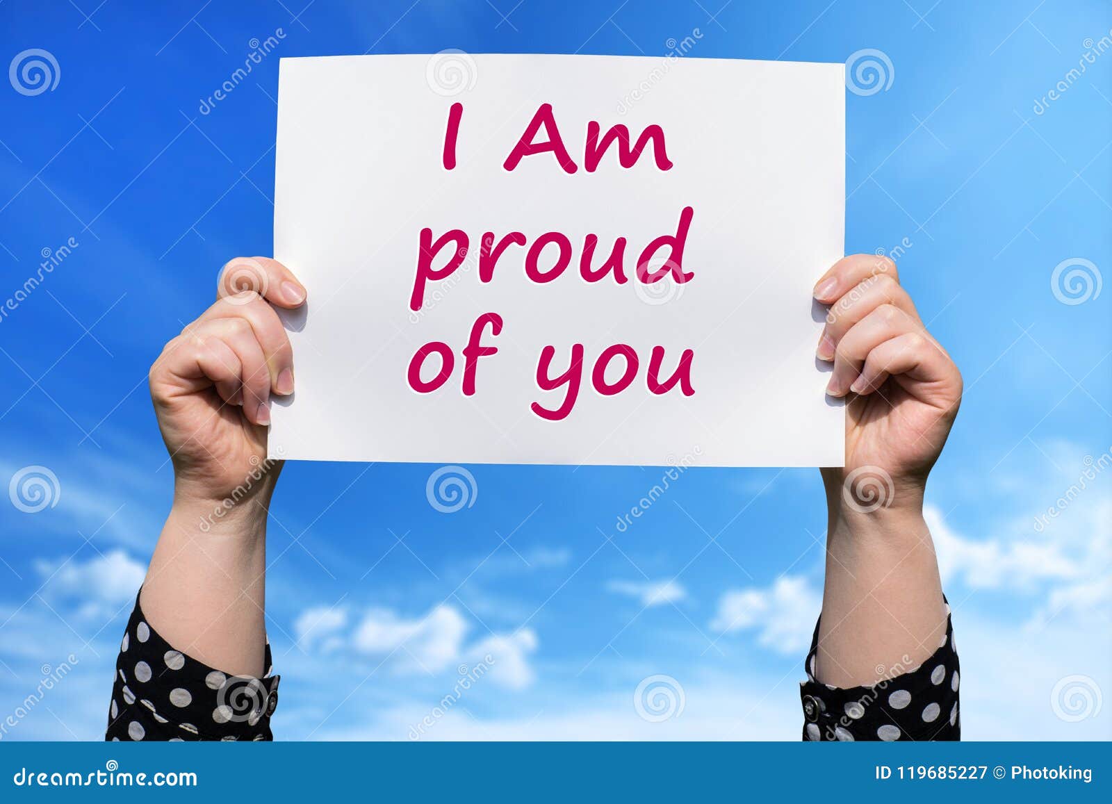 Je suis fier de vous image stock. Image du simple, rappel - 119685227