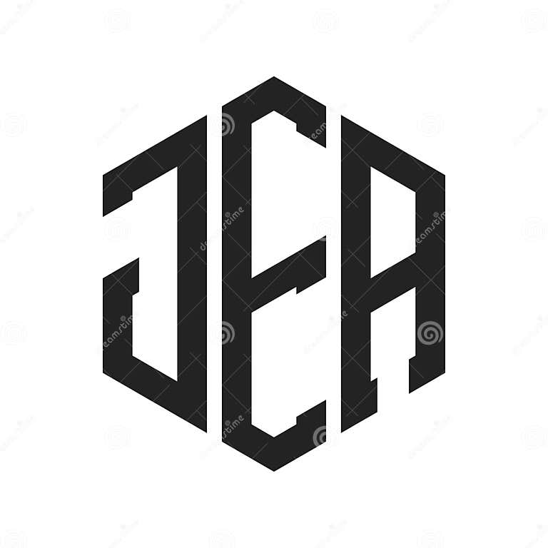 JEA Logo Design. Initial Letter JEA Monogram Logo Using Hexagon Shape ...