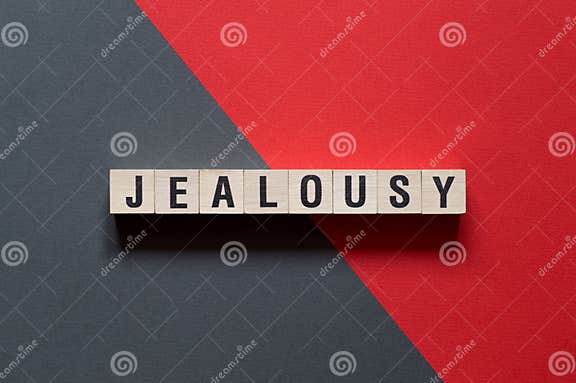 Jealousy Word Concept on Cubes Stock Image - Image of devotion, message ...