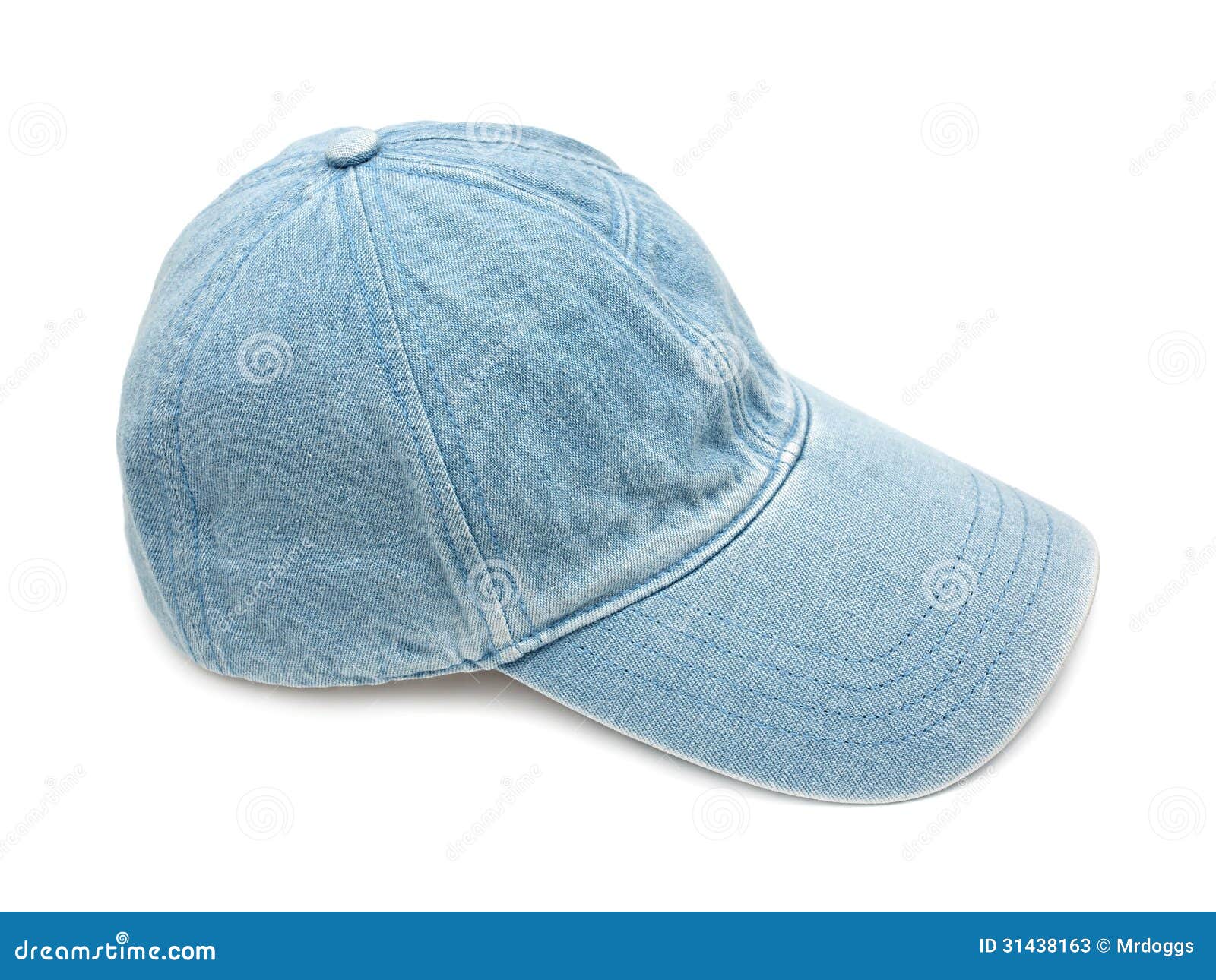 Jean fabric cap stock image. Image of product, jean, merchandise - 31438163