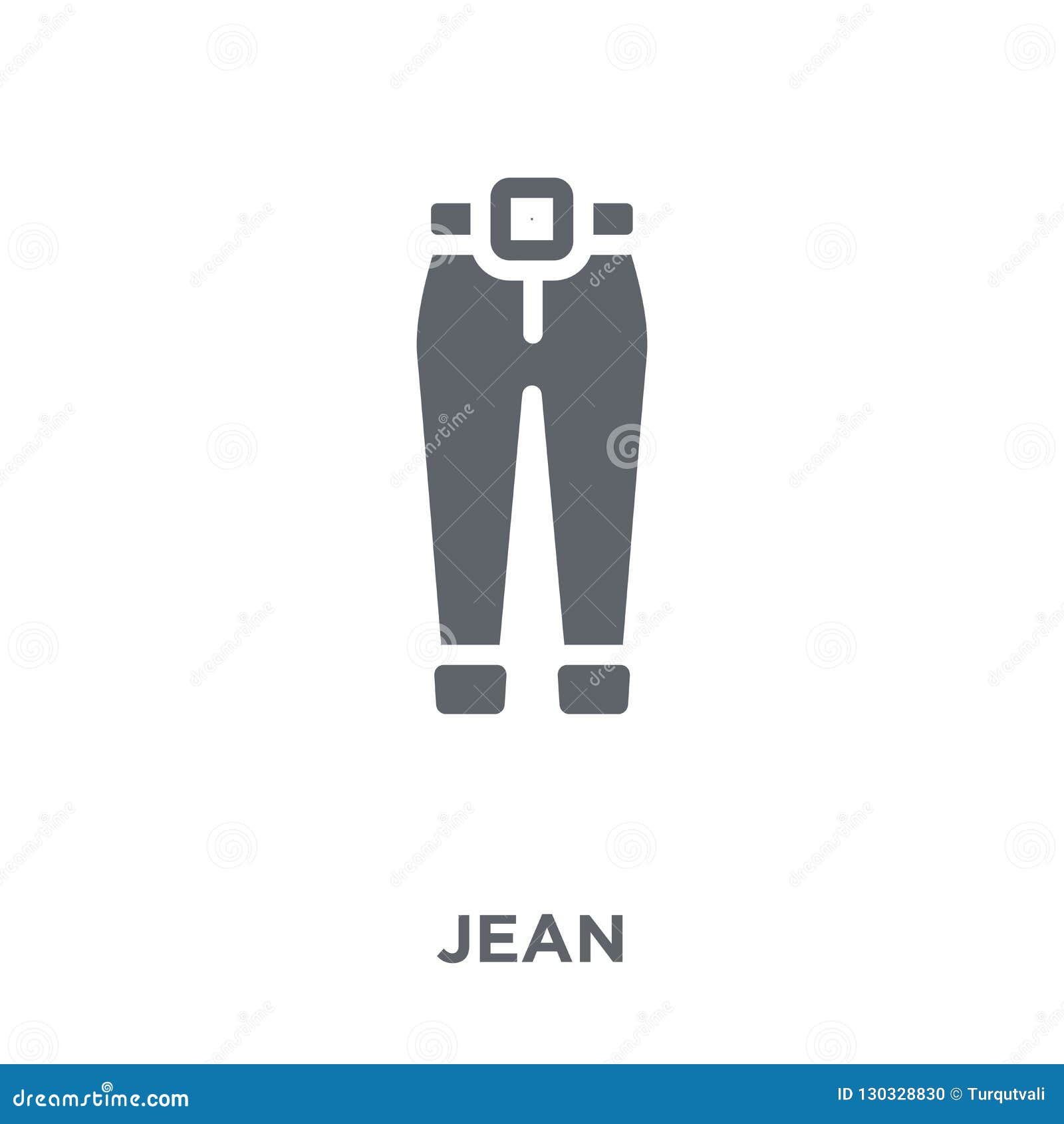 Jean Icon. Trendy Jean Logo Concept On White Background From Clothes ...