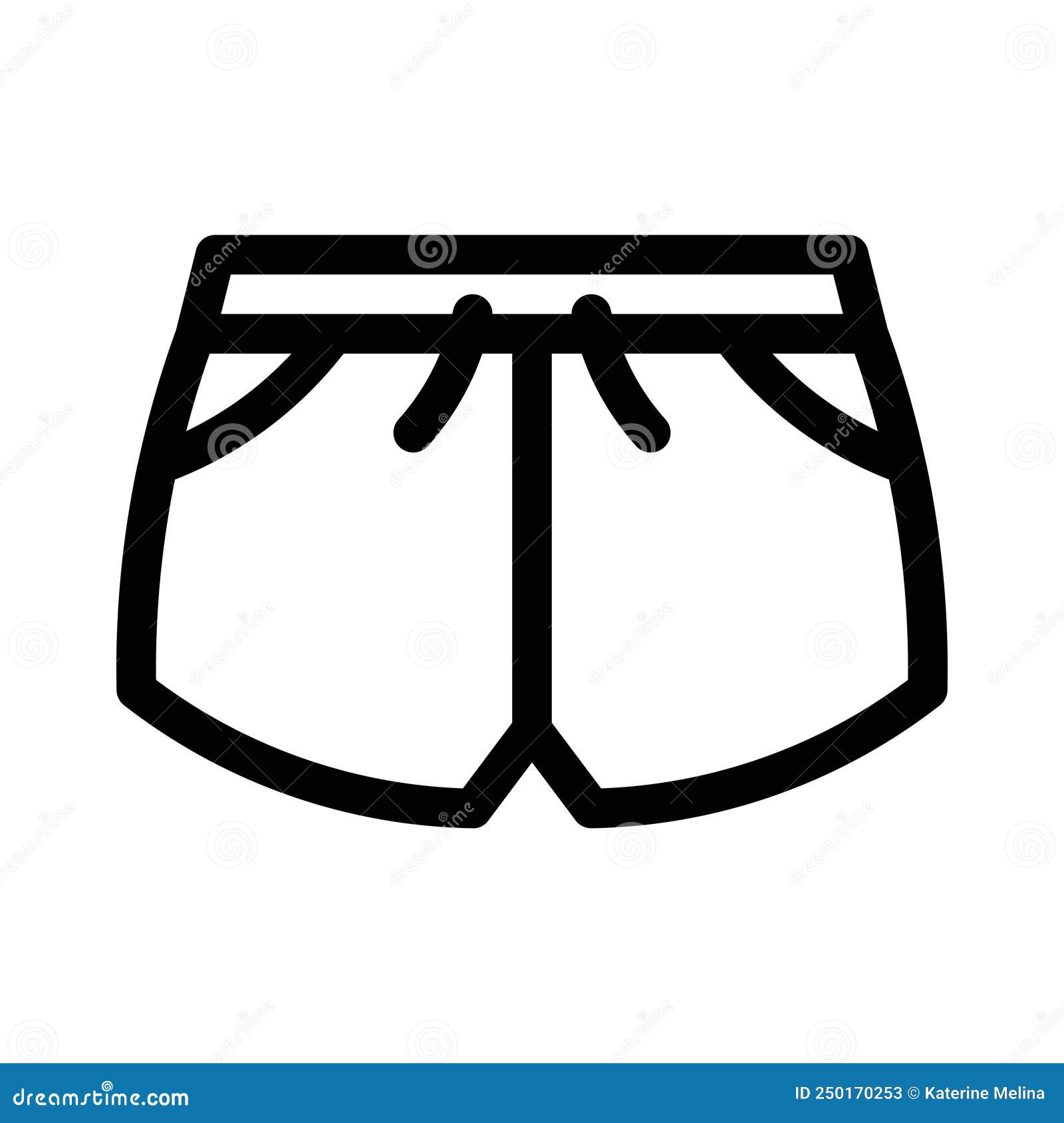 Jean Shorts Cartoon Vector 265369719