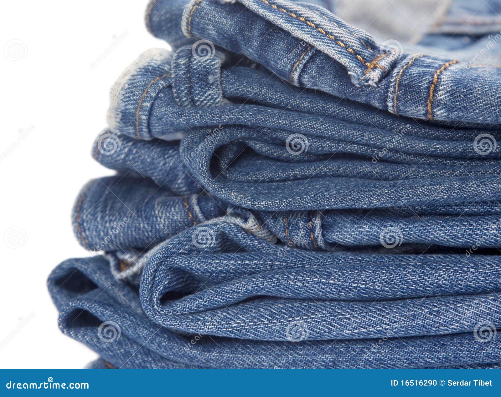 Jean Stack stock photo. Image of jeans, layer, folded - 16516290