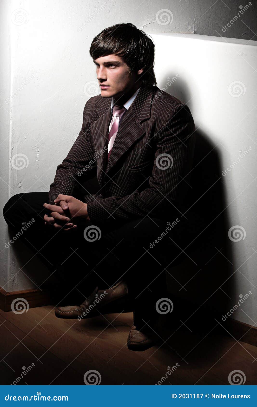 Jeandre in suit 2 stock image. Image of people, brown - 2031187